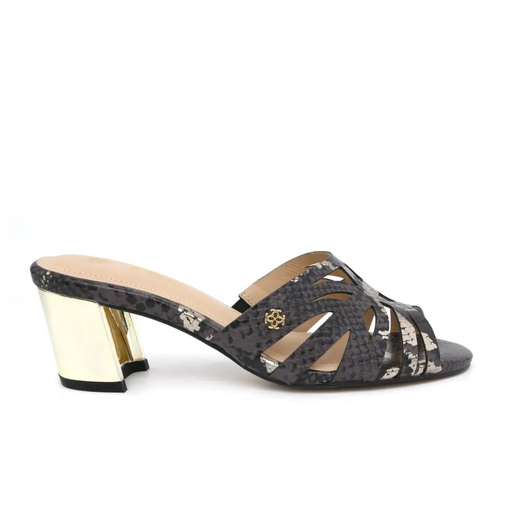 Elegant Block Heel Slipper for Ladies | Chic