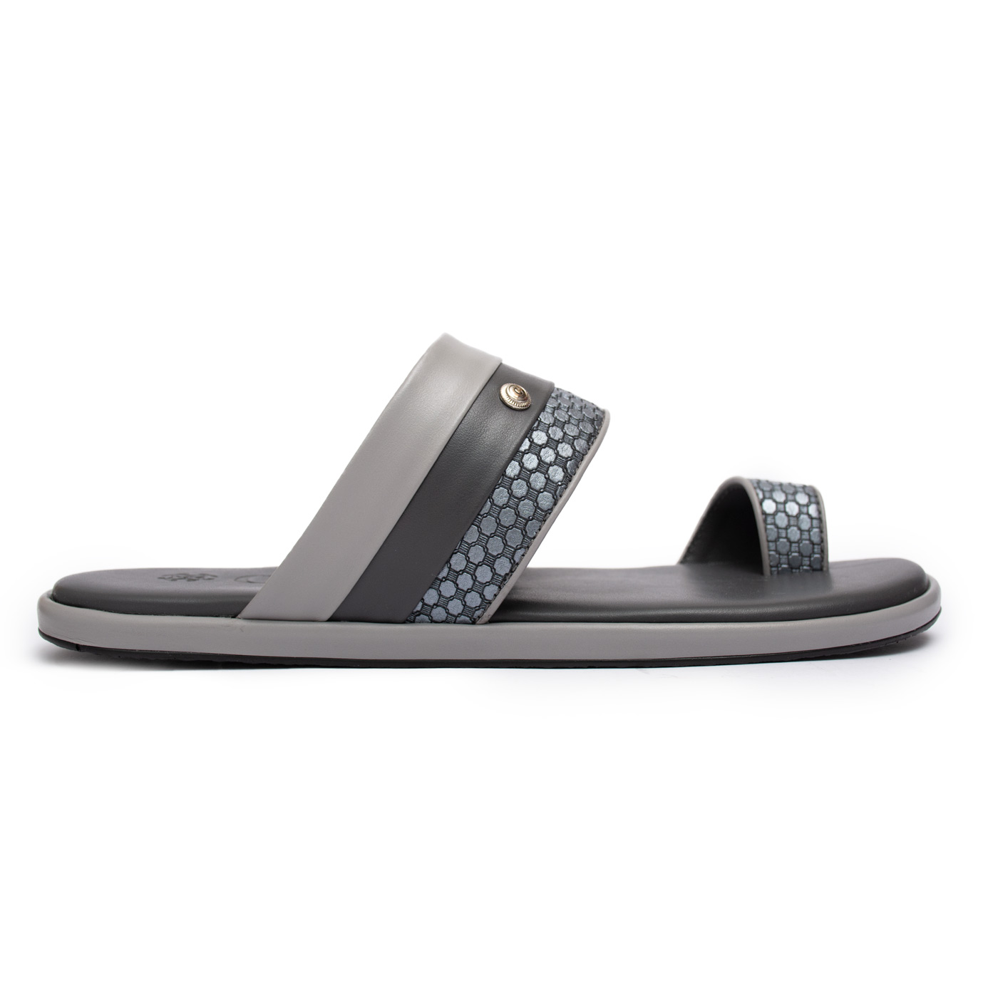 Modern Flat Men Leather Sandal | Chic
