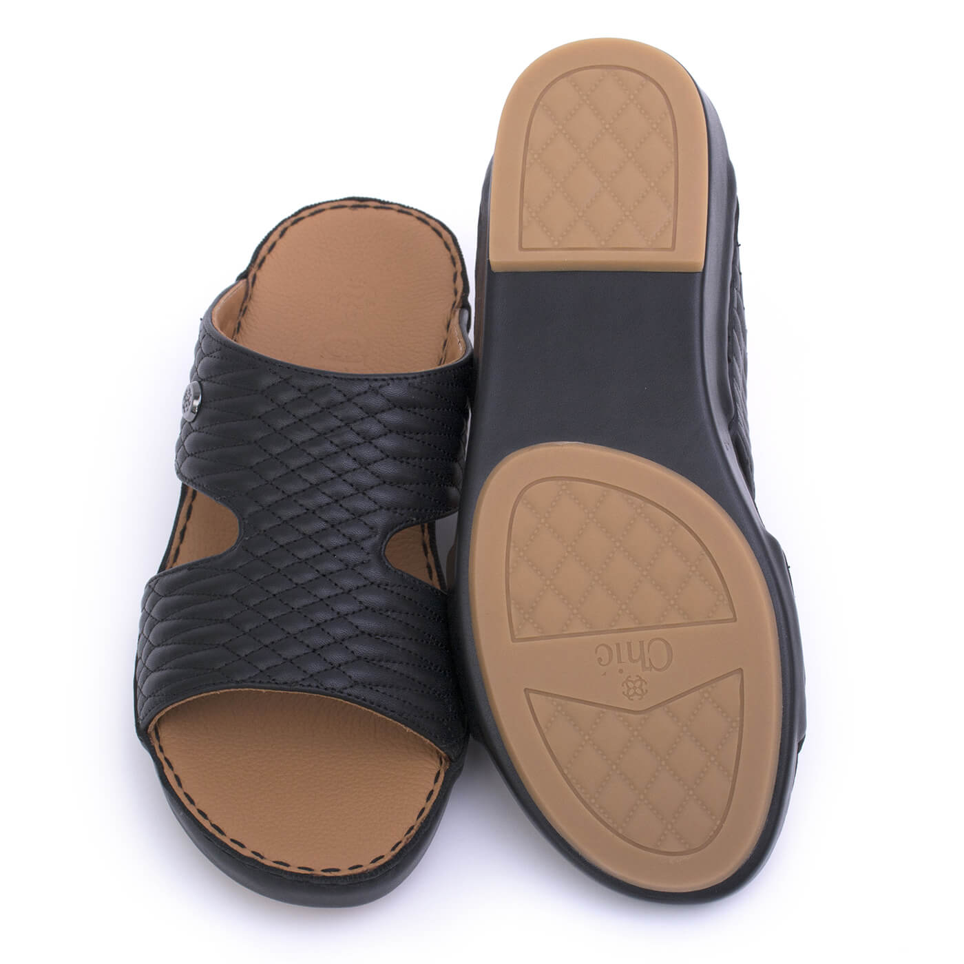 Chic Leather Arabic Sandals | Chic