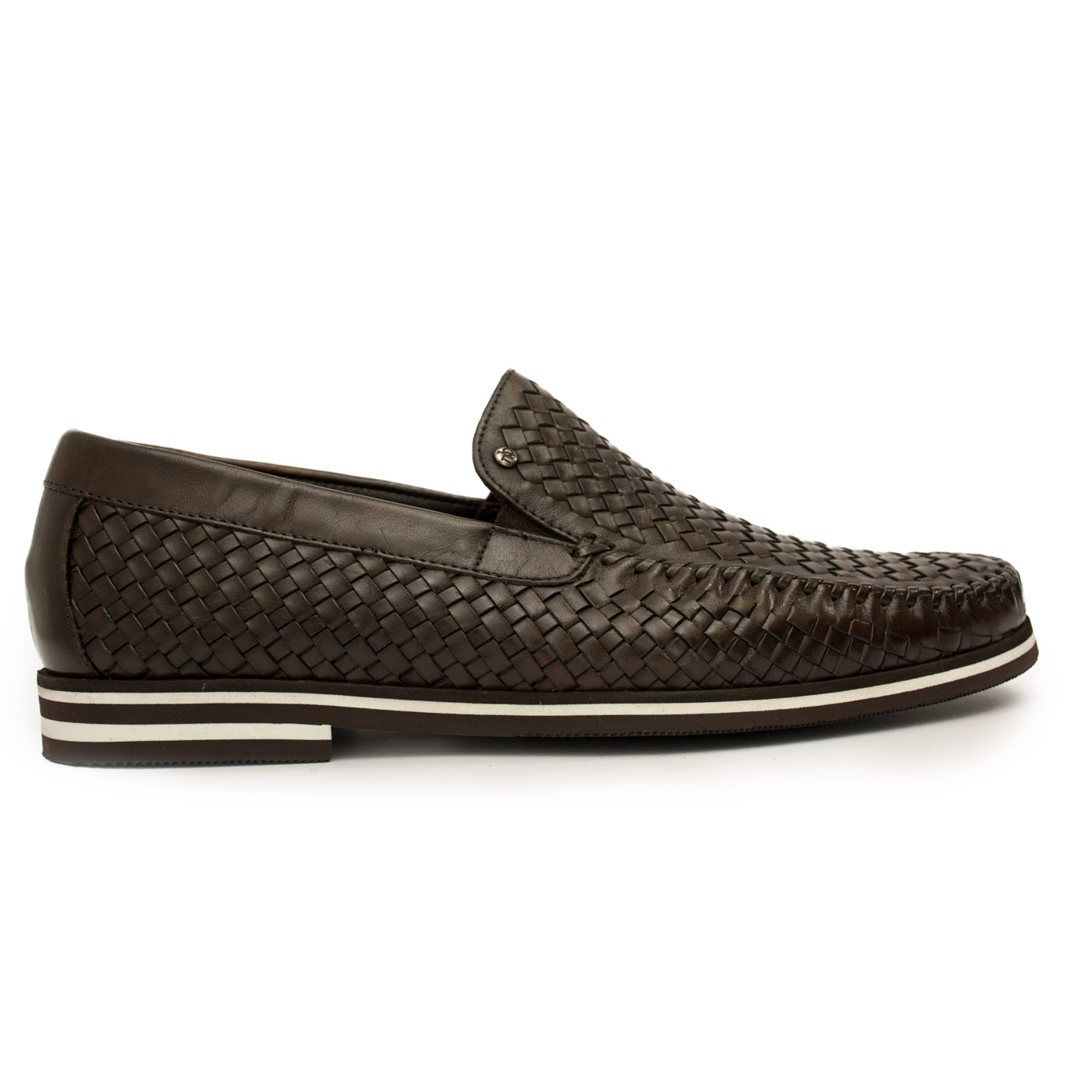 Italian Leather Braided Loafers | Chic