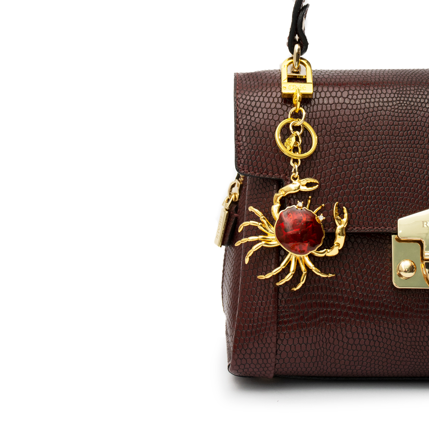 Beautiful Gold Plated Crab Key Chain | Chic