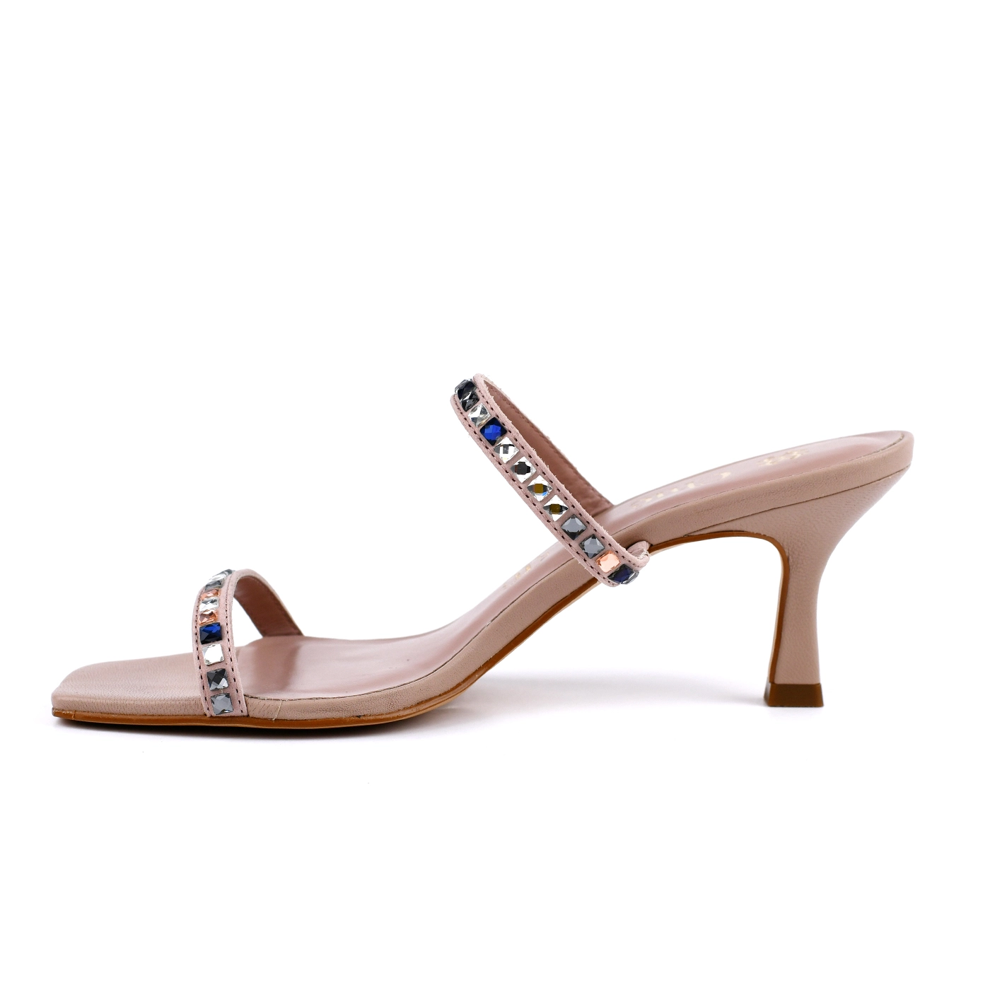 Chic Multicolored Crystal Slippers for Ladies | Chic